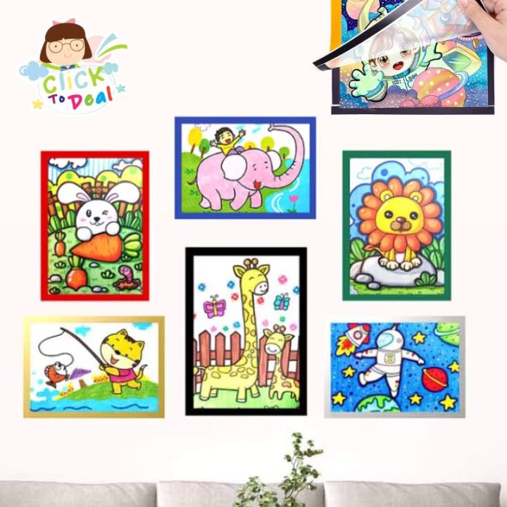 CTD A3/A4/A5 Magnetic Display Board Wall Stick Frame Photo Certificate ...