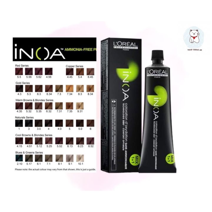 【Rdy Stock现货】Loreal Inoa Ammonia Free Permanent Hair Color - 60g | Lazada