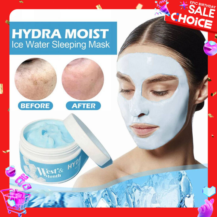 Ice Water Sleeping Mask Hydrating Whitening Night Repaid First Aid ...