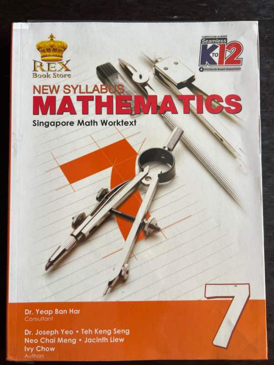 New Syllabus Mathematics Singapore Worktext Grade 7 | Lazada PH