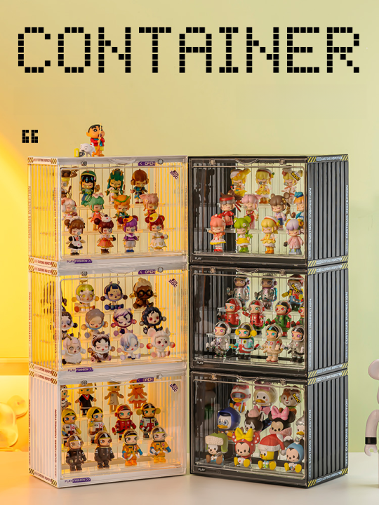 Acrylic Display Case Storage Box for Figurines And Collectibles Blind ...