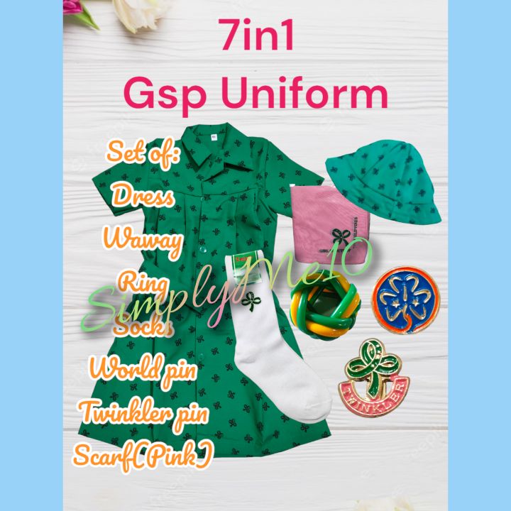 7in1 Set Gsp Uniform for kids girl | Lazada PH