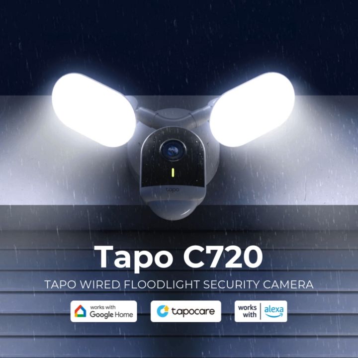 TP-Link Official Store | Tapo C720 | 2K QHD Live View Smart Floodlight ...