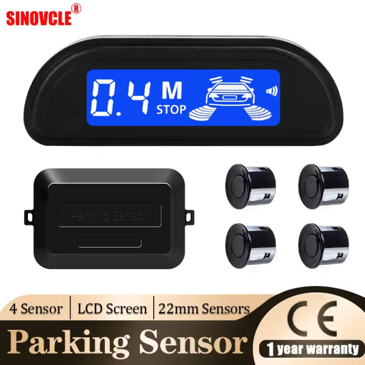 SINOVCLE Car Parking Sensor Kit With Auto Parktronic Reverse LED ...