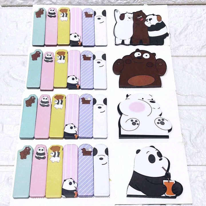 Sticky notes Motif Panda Beruang - pembatas buku Bear - note - memo ...