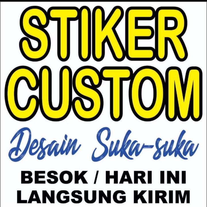stiker custom desain suka-suka | Lazada Indonesia