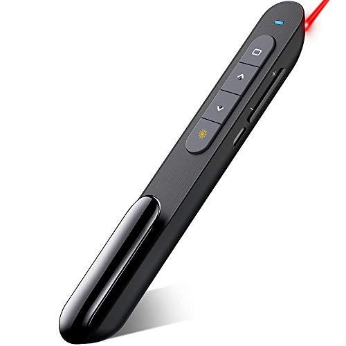 TECHZONE Wireless Laser Pointer Presenter, Slide Changer USB Power ...