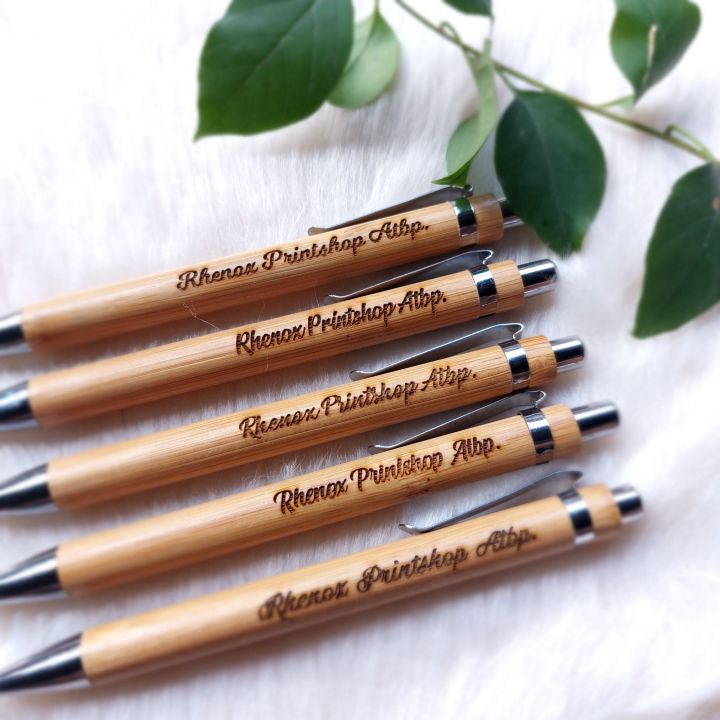 Personalized Bamboo Ball Pen with Engraved | Lazada PH