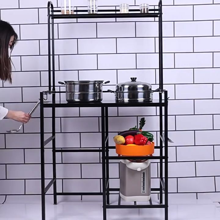 Gas Stove Rack Kitchen Organizer Storage Rack Shelf Kitchen Gas Stove ...