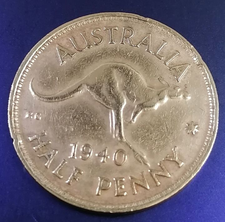 1940 Australia 1/2 Penny old coin | Lazada
