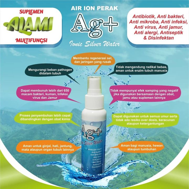 Air Ion Perak Ag+/Ionic Silver Water 100mil | Lazada Indonesia