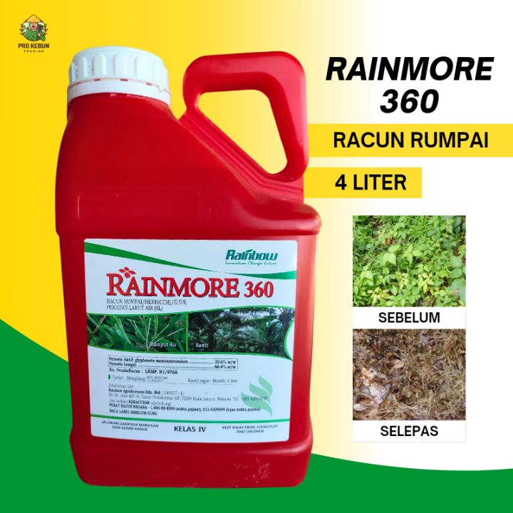 Rainmore Rainbow Herbicide 4 Liter Racun Rumput Serap Racun Rumput ...