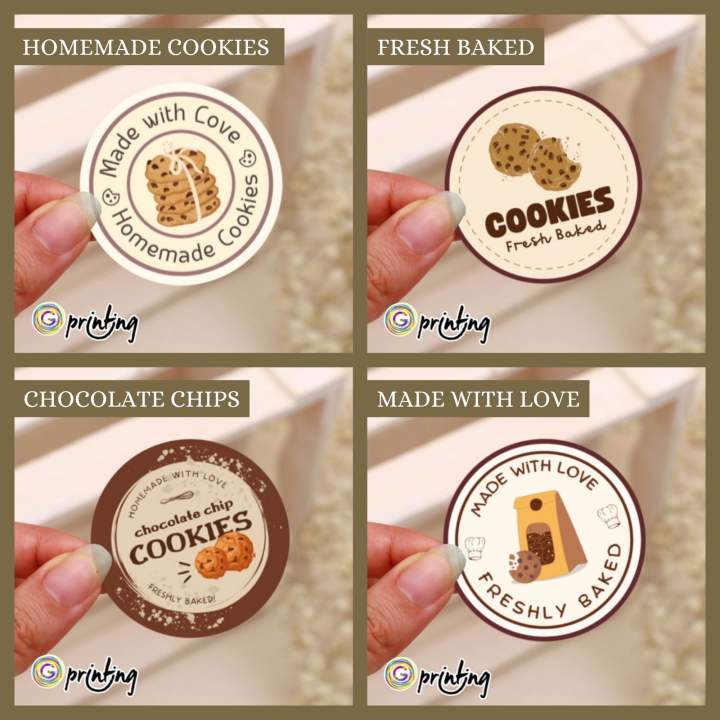 50PCS. COOKIES STICKER LABEL | PACKAGING LABEL | PRODUCT LABEL ...