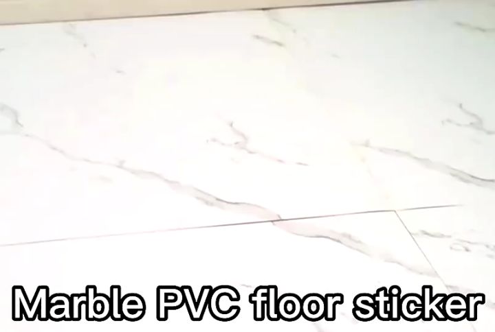 Marble Vinyl tiles Floor Stickers Self Adhesive waterproof PVC tiles ...