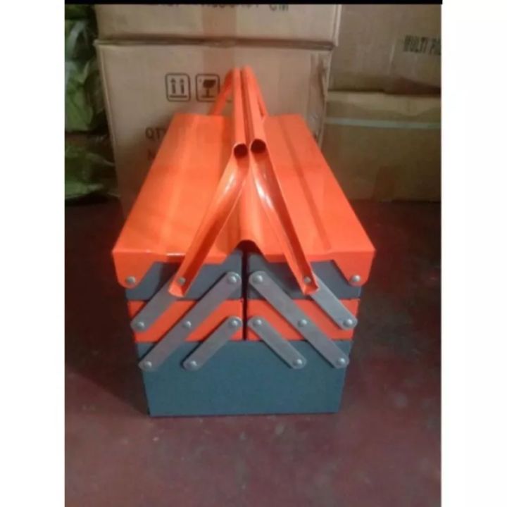 METAL TOOL BOX (Foldable 3-Layer) | Lazada PH