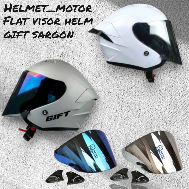 Kaca Helm GIFT SARGON Visor Helmet FLAT venom open TEBAL PREMIUM by ...