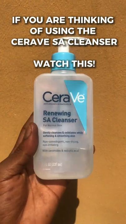 ☀️ready Stock☀️cerave Renewing Sa Cleanser 237ml Cerave Face Wash