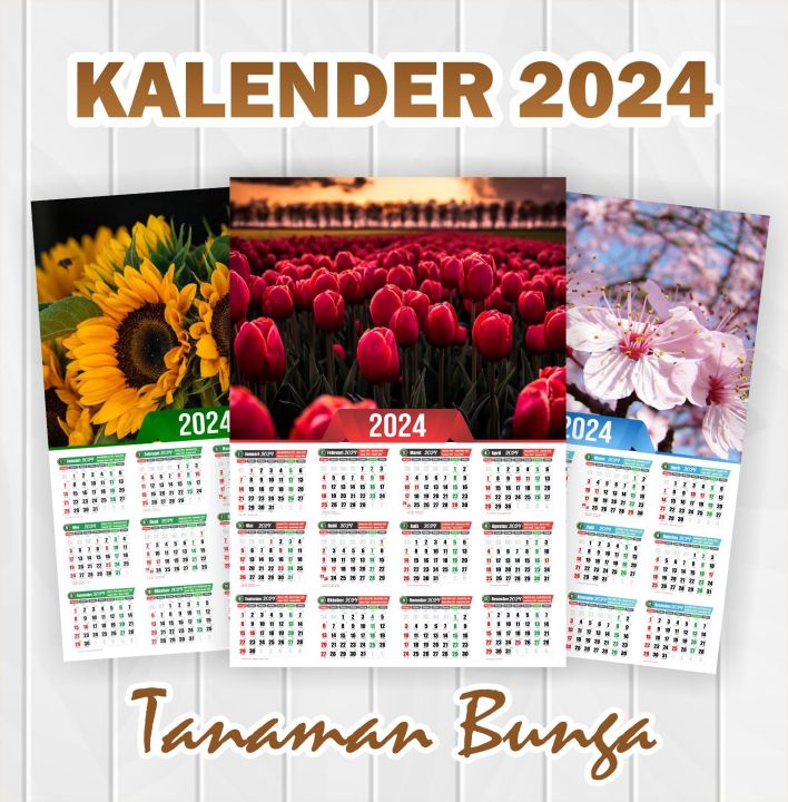 Kalender 2024 Edisi Tanaman Bunga Kalender Keren Eksklusif 2024 ...