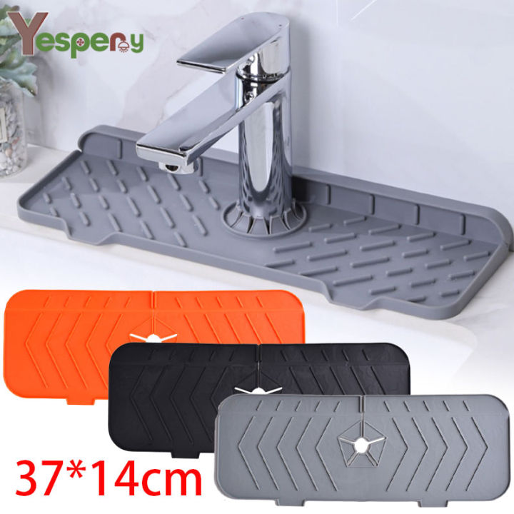 YESPERY Sink Splash Guard Washable Faucet Dish Drying Mat Faucet ...