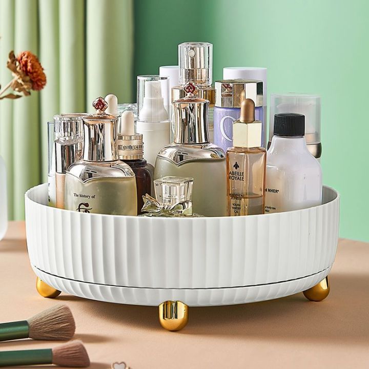 Rotary cosmetic storage box desktop large capacity 360 ° skin care ...