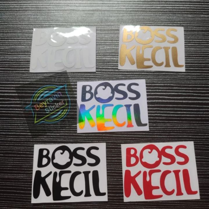 STICKER BOSS KECIL CUTTING | Lazada Indonesia