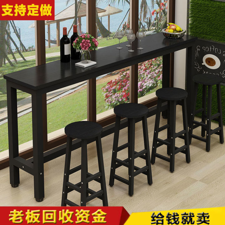 Wall Bar Counter High Table Simple Modern Living Room and Kitchen Table ...