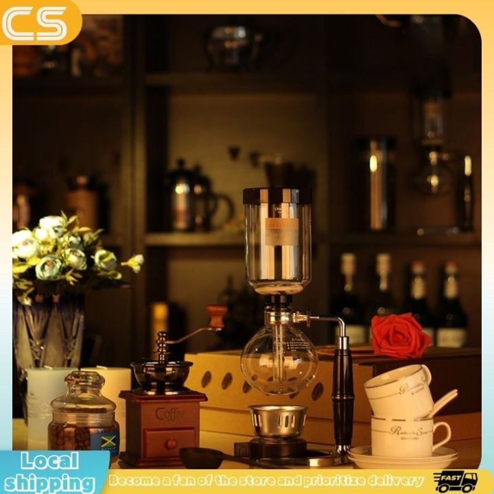 Handheld Siphon Coffee Maker Heat-resistant Glass Coffee Filter Kit ...