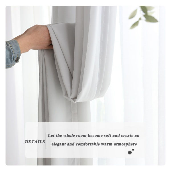 Hot Sales High Quality H.CHENG HOME 1PC Korean Sheer Curtain White Lace ...