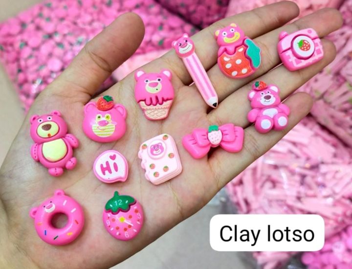 50 pcs clay lotso mix / clay resin lucu serbaguna kerajinan tangan DIY ...