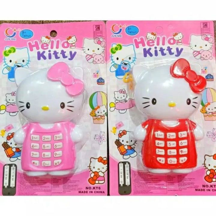 MAINAN HP ANAK MODEL HELLOKITTY/ MAINAN TELPON HELLOKITTY BONUS BATRE ...