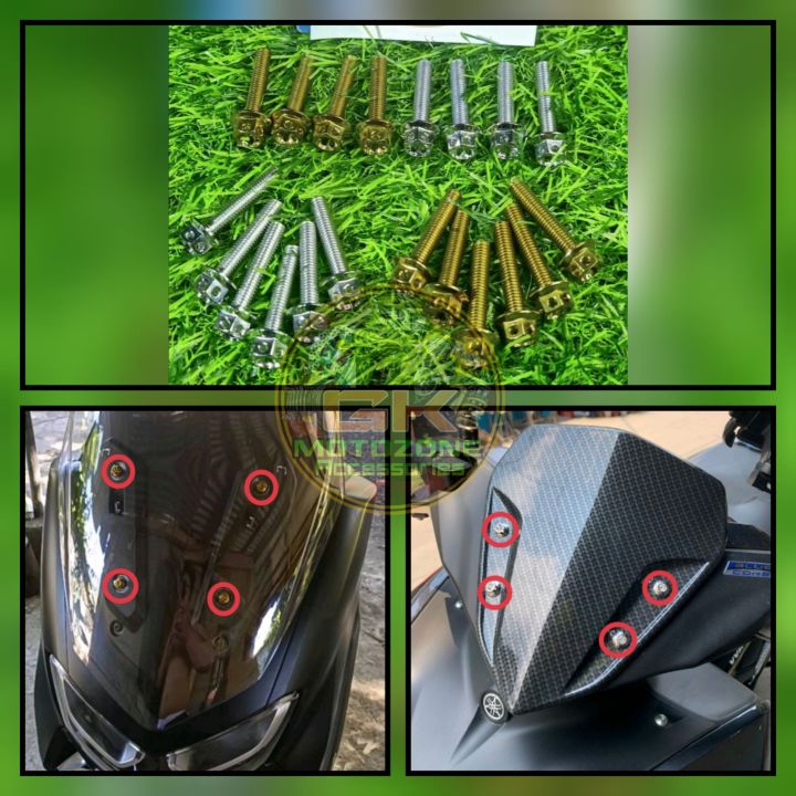 HENG Visor Bolt for Nmax v1, v2, v2.1 / Aerox v1, v2 & ADV | Lazada PH