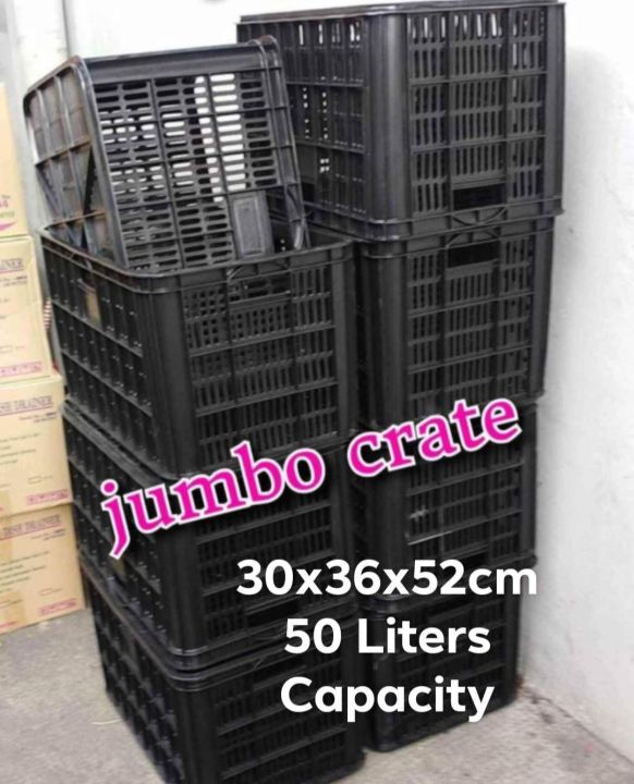 Plastic Crates Jumbo size 3pcs | Lazada PH