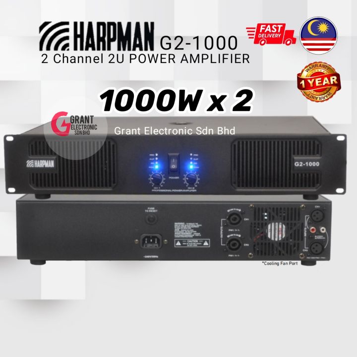 Harpman G2-1000 2channel 2U POWER AMPLIFIER 1000W x 2 | Lazada