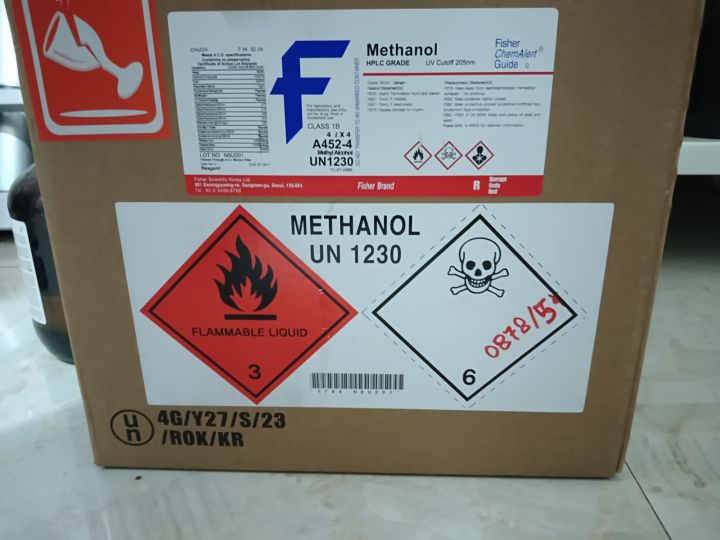 Methanol HPLC grade, Fisher 4L | Lazada Indonesia