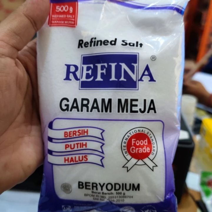 Garam refina 500gr garam refina 500 gr beryodium garam refina | Lazada ...