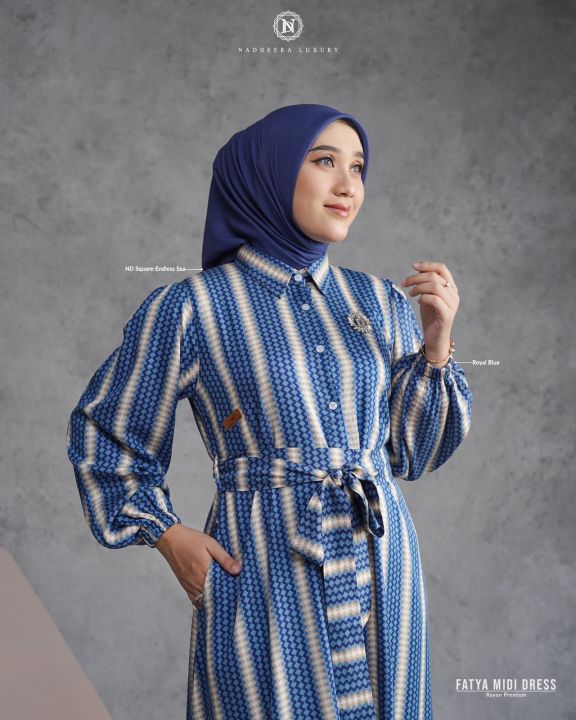 FATYA MIDI DRESS Nadheera Luxury | Lazada Indonesia