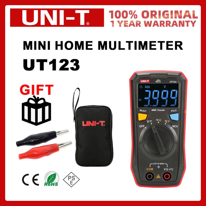 【Uni-t Agent】UNI-T Auto Range Mini Digital Multimeter Temperature ...