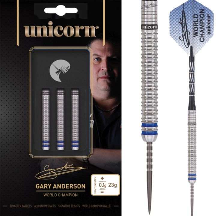 UNICORN STEEL TIP DART - 21G/23G/25G/27G WORLD CHAMPION PHASE 3 GARY ...