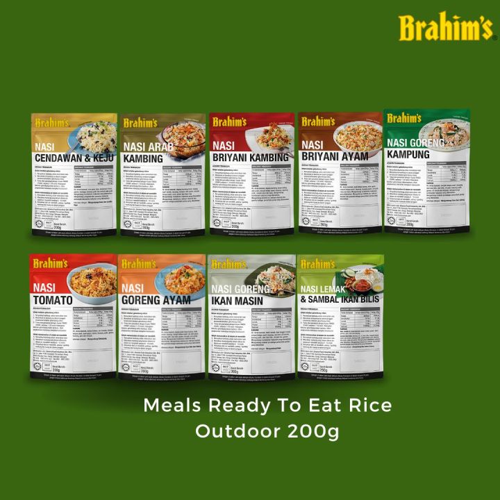 Brahim's Ready to Eat Rice 200g - Nasi Sedia di Makan | Lazada