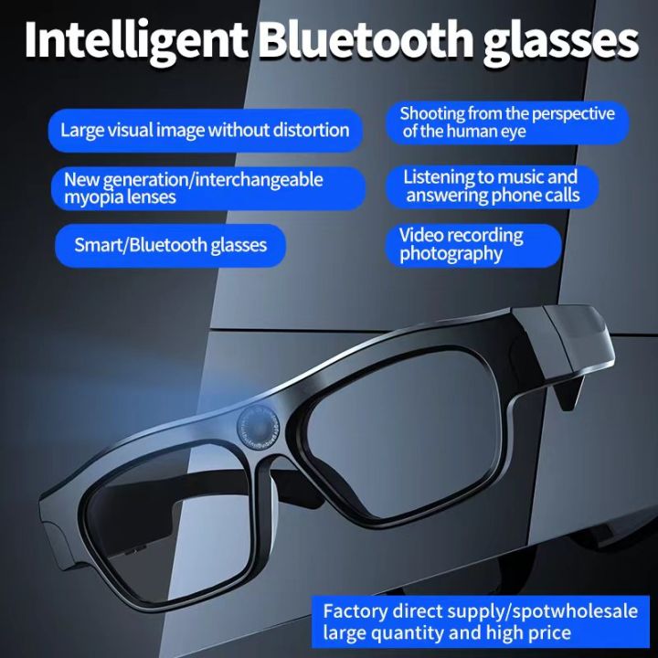 XV18 new head-mounted fashionable smart Bluetooth glasses with camera ...