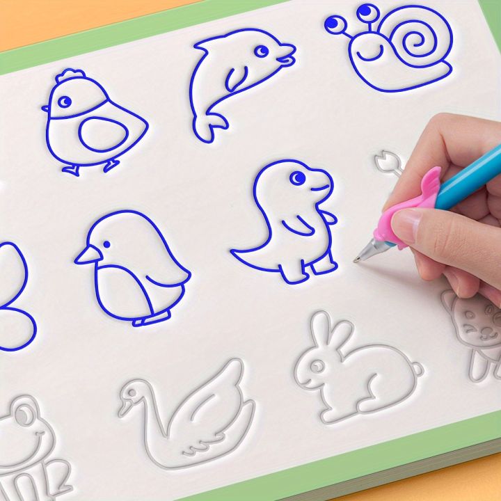 Magic Copybook เด็ก Groove Drawing Book โรงเรียนอนุบาล 3-8 อายุเด็กวาด ...