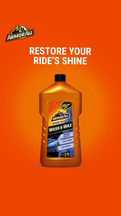ARMOR ALL Wash and Wax (1L & 500ml) for Automotive Car Wash Cleaners ...