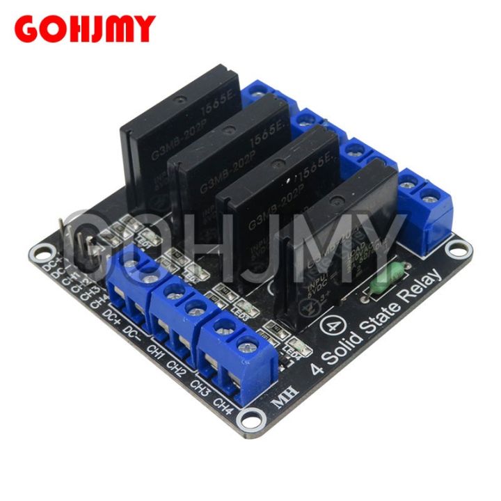 1pcs/lot 1/2/4/8 Channel 5V DC Relay Module Solid State Low Level G3MB-202P Relay SSR AVR DSP ...