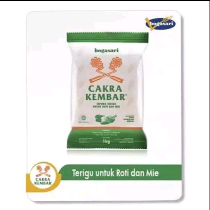 Tepung Terigu Cakra Kembar Transparan 1kg / Protein Tinggi | Lazada ...