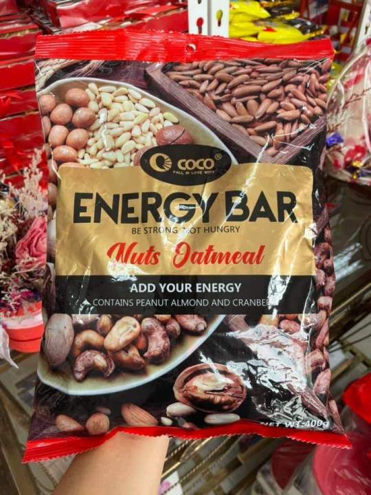 coco energy bar nuts oatmeal 400grams / coco nut crisp 250g-500g ...