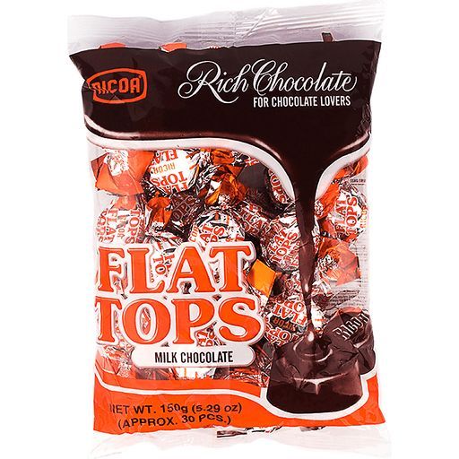 RICOA Flat Tops Milk Chocolate 150g Approx 30pcs | Lazada.co.th