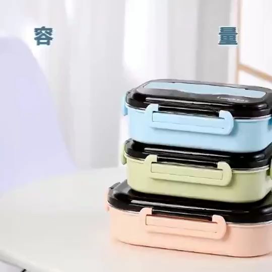 304 Stainless Steel Bento Layer Lunch Box 3/4/5 Slot Storage Container ...