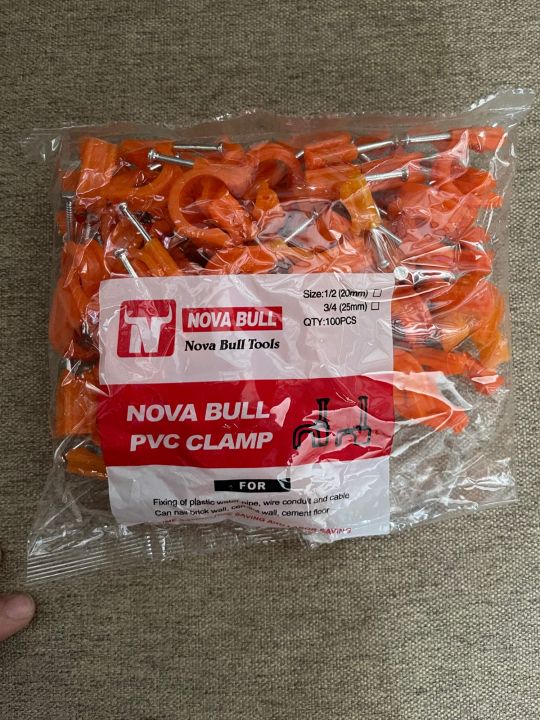 Per box !! !Pvc clamp 1/2 ,For fixing of plastic water pipe, wire ...