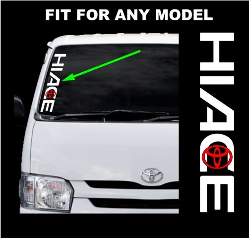 TOYOTA HIACE GRANDIA COMMUTER VAN Side Windshield Sticker | Lazada PH