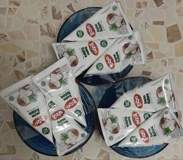 santan kelapa lezza 65 ml 3 bj gratis mangkok | Lazada Indonesia